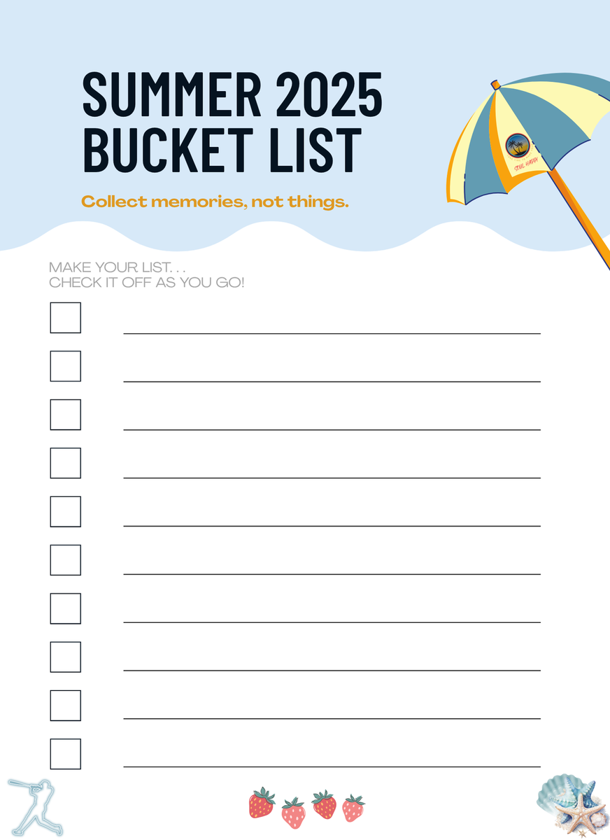 Summer 2025 Bucket List Free Download – Soul Happy